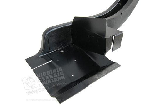 65-68 LH CONVERTIBLE REAR TORQUE BOX WITH COMPLETE REAR FRAME RAIL