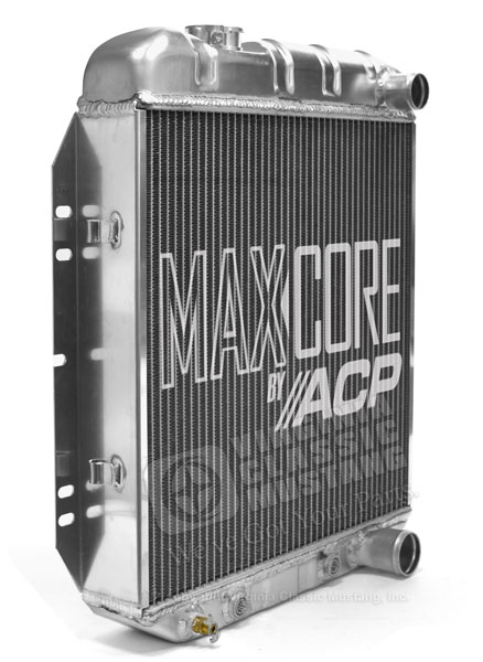 65-66 Mustang Aluminum Radiator V8 - Original Equipment Style - 3 Row Plus